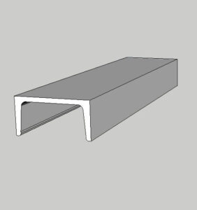 (.190) 5″ (Channel 6061-T6 x 25′) – High Tech Metals